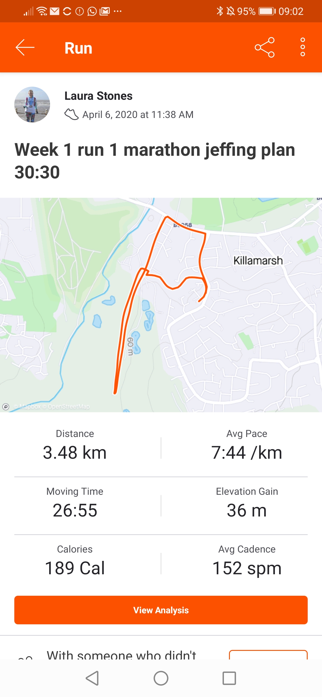 Week 1 Jeffing Marathon Plan Week Commencing 6/4/20 – Laura's running blog